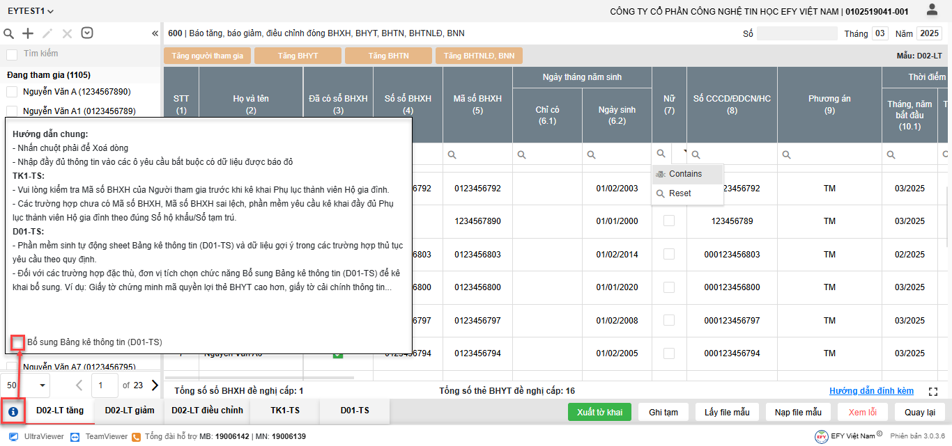 Xem danh sách lỗi hoặc thiếu và bổ sung thông tin. Xem hướng dẫn tại đây